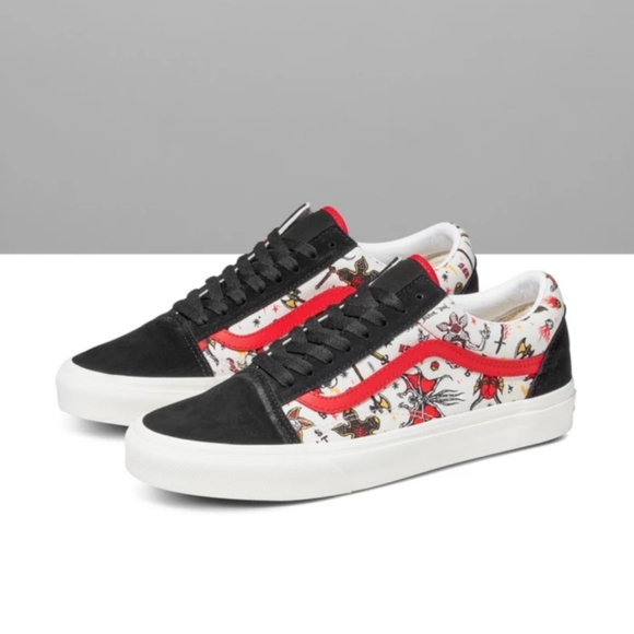 Vans | Shoes | Vans X Stranger Things Customs Hellfire Club Old Skool ...